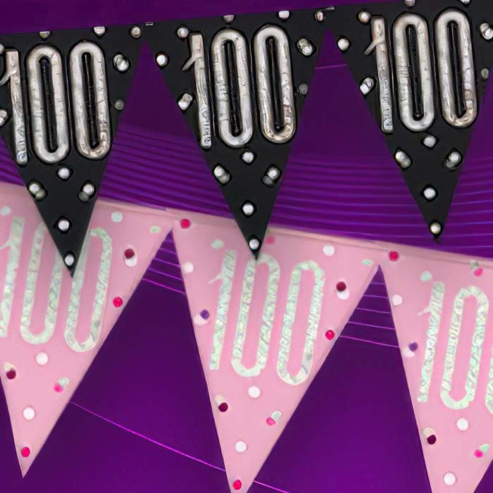 100th Birthday Banner - Shop 100th Banners | Party Save Smile