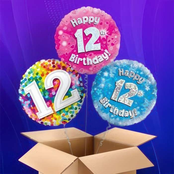 12th Birthday Balloons: Age 12 Balloons - Shop Now – Party Save Smile