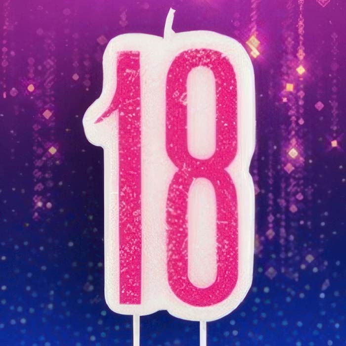 18th Birthday Candles: Birthday Candles 18 - Shop Now – Party Save Smile
