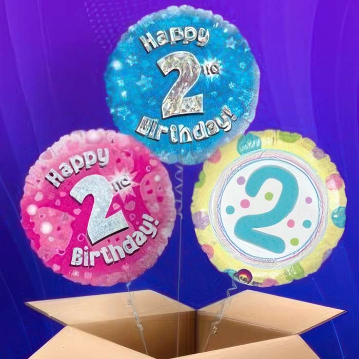 2nd Birthday Balloons: Age 2 Birthday Balloons - Shop Now – Party Save ...