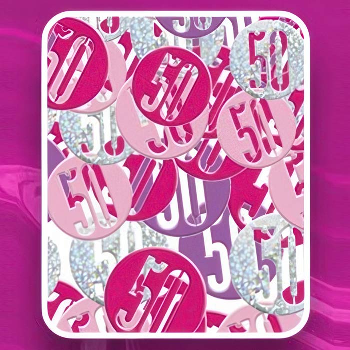 50th Birthday Confetti: 50 Confetti - Buy Online – Party Save Smile