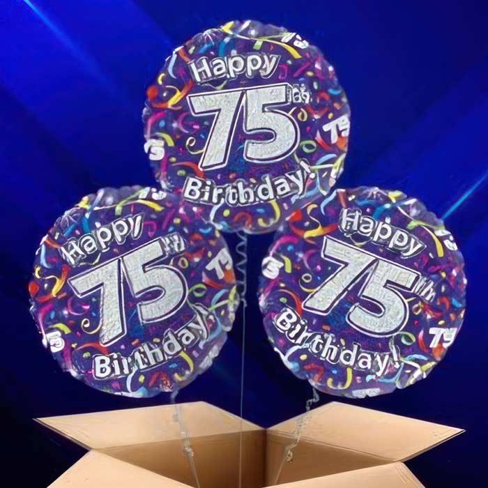 75th Birthday Balloons: Shop 75 Birthday Balloons - Shop Now – Party ...