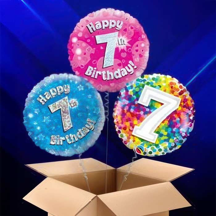 7th Birthday Balloons: Age 7 Birthday Balloons - Shop Now – Party Save ...