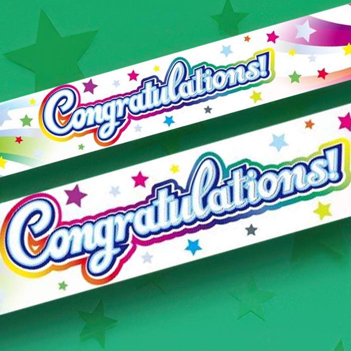 Congratulations Banner - Buy Online | Party Save Smile
