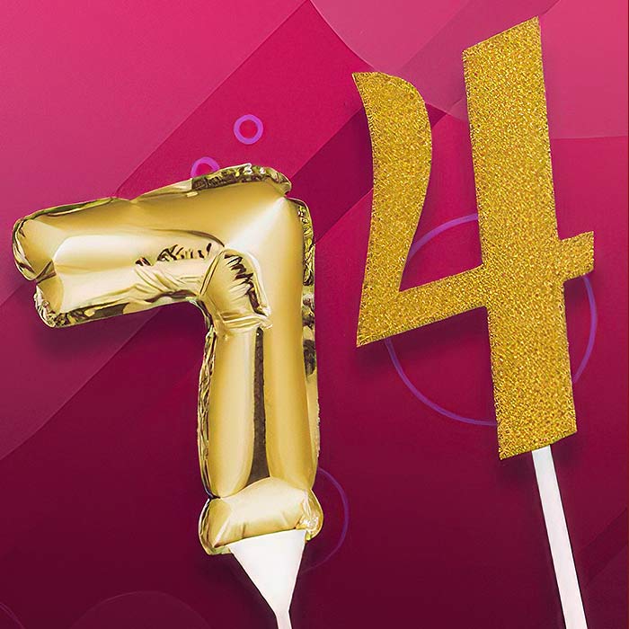 Number Cake Toppers: Perfect Cake Décor - Shop Now – Party Save Smile