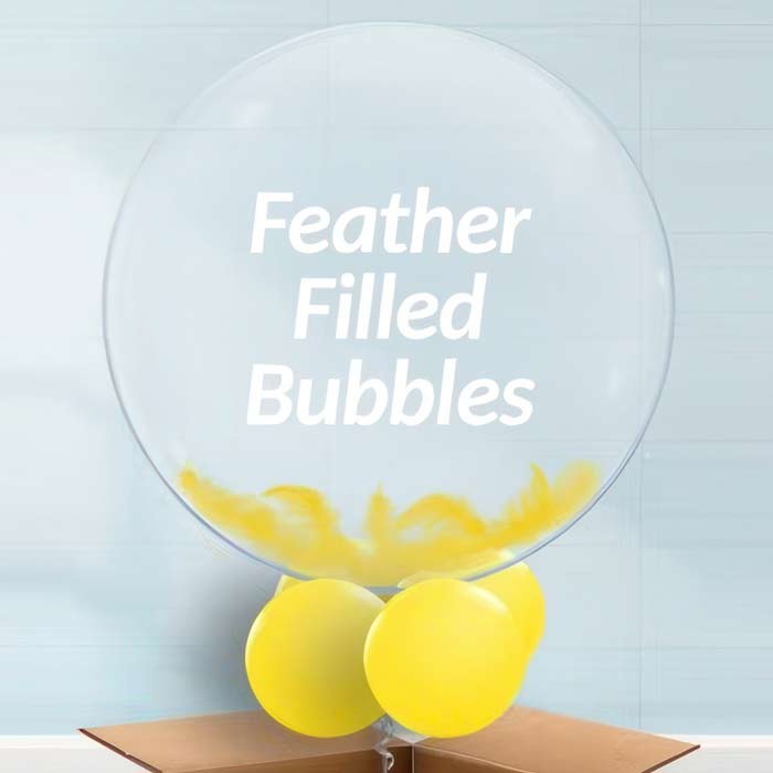 Personalised Feather Balloons: Elegant Balloon Decor – Party Save Smile