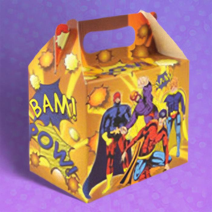 Superhero Party Boxes: Heroic Superhero Food Boxes – Party Save Smile