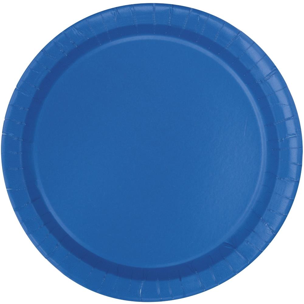 Royal Blue Paper Plates (Bulk) Pack of 16 – Party Save Smile
