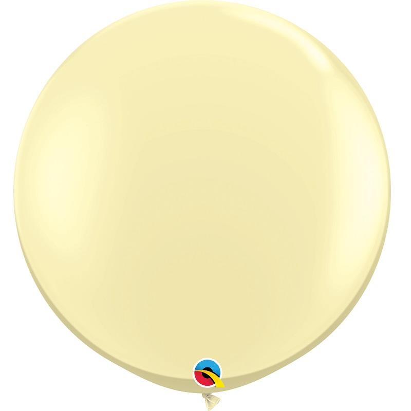 Giant Ivory Silk Balloon 36 Inch | Party Save Smile