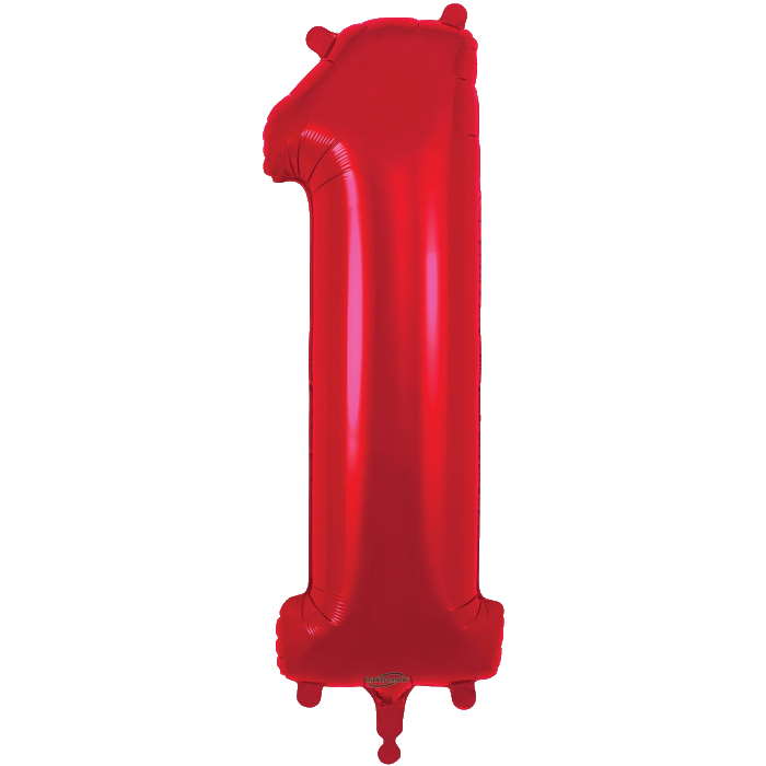 Red Number 1 Balloon | Party Save Smile