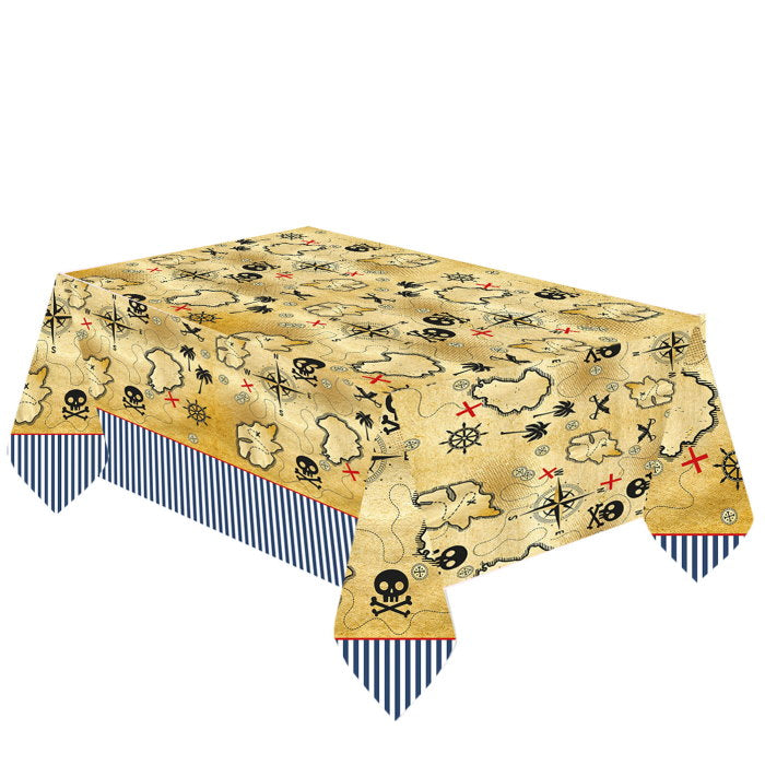 Paper Pirate Map Paper Tablecloth 120 x 180cm – Party Save Smile