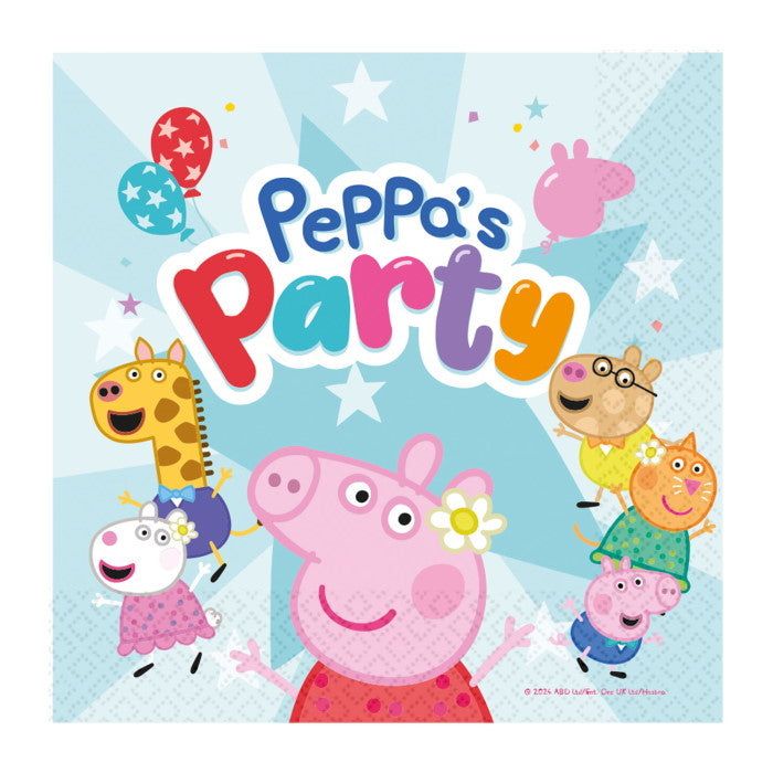 Peppa Pig Party Napkins 16 Pack – Party Save Smile