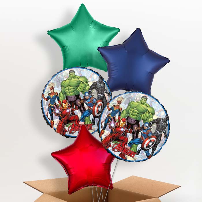 Power Marvel Avengers Helium Balloons in a Box – Party Save Smile