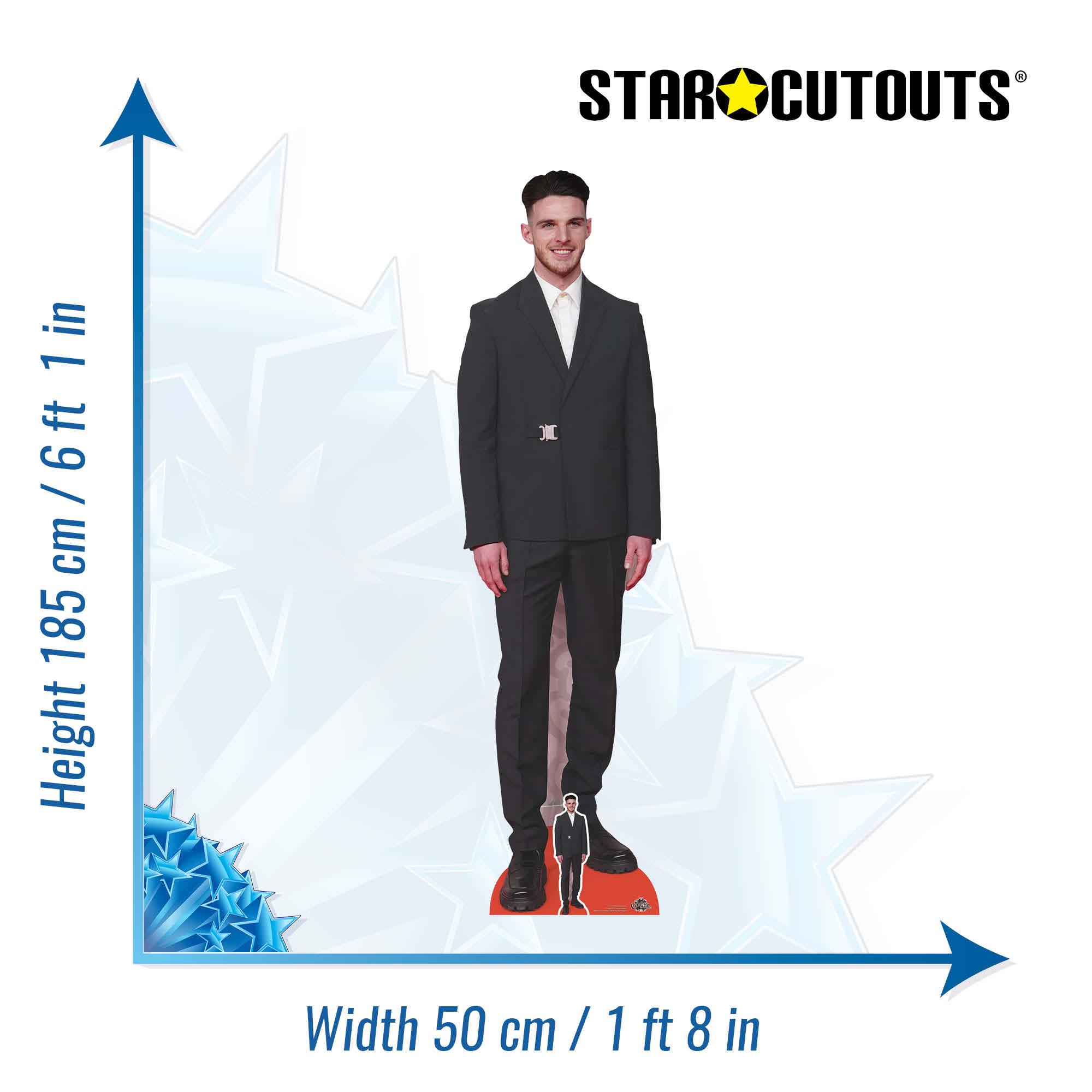 Declan Rice Cardboard Cutout Height 185cm Lifesize Cut Out With Mini ...