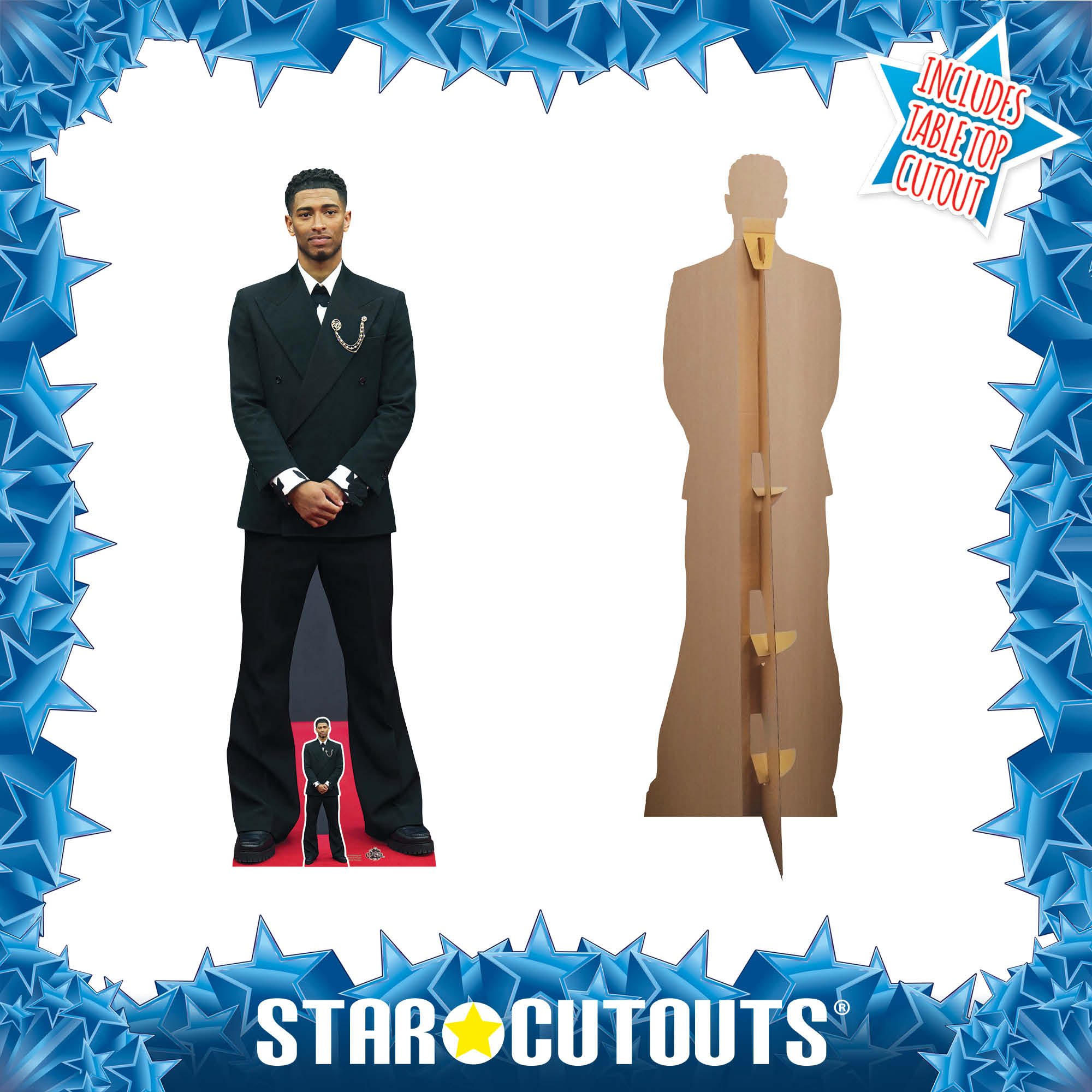 Jude Bellingham Cardboard Cutout Height 188cm Lifesize Cut Out With Mi ...