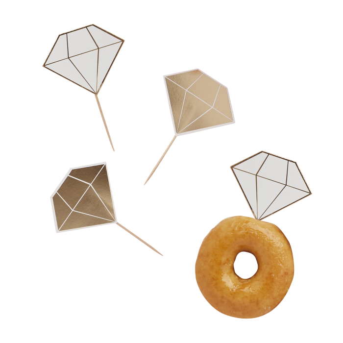 Diamond Hen Party Food Picks 12 Pack – Party Save Smile