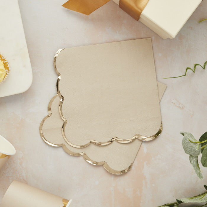 Champagne Anniversary Paper Napkins 16 Pack | Party Save Smile